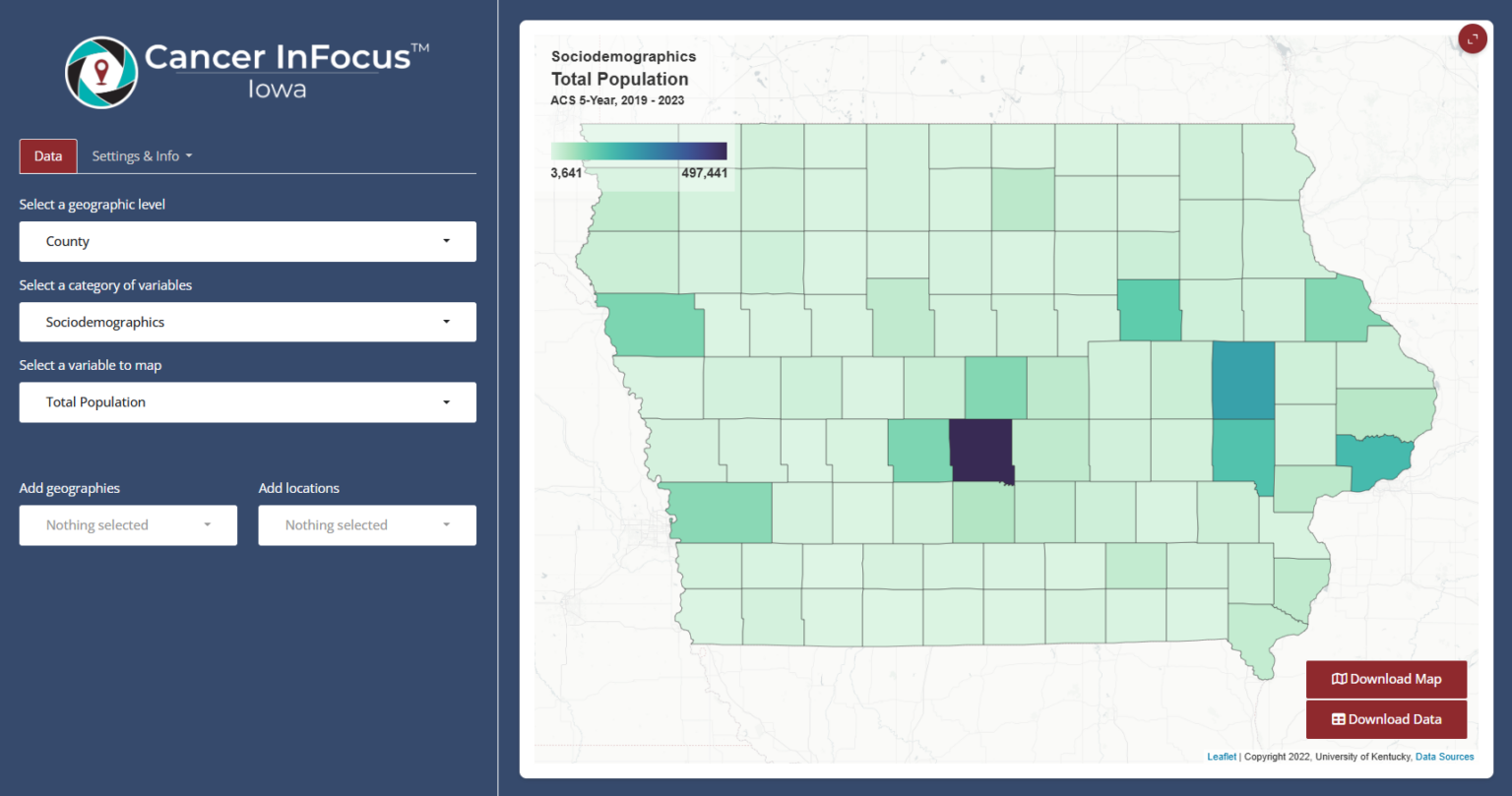 New Iowa Cancer Registry Tool – Cancer Analytics & Maps for Small Areas ...